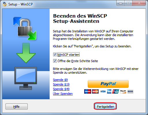FTP-Upload mit WinSCP für Windows - Rechenzentrum Universität Osnabrück